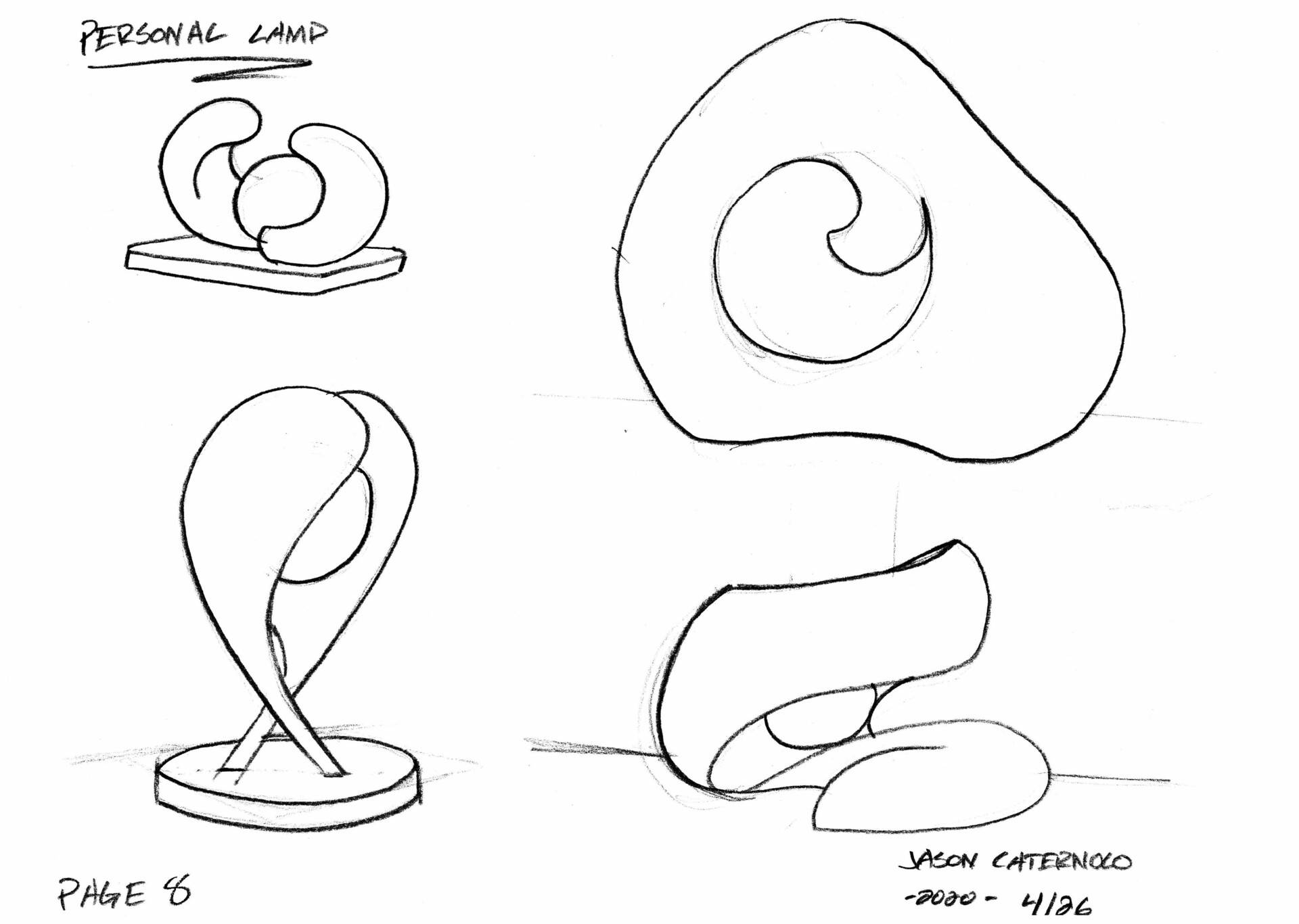 Jason Caternolo - Lamp & Personal Light Design Ideations