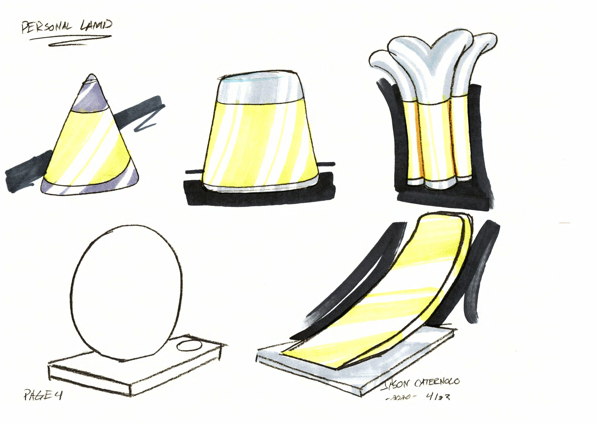 Jason Caternolo - Lamp & Personal Light Design Ideations