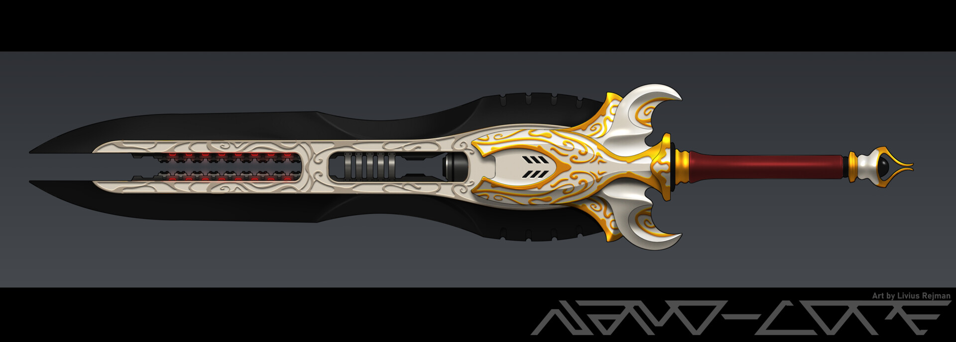 ArtStation - Fantasy Railgun Sword