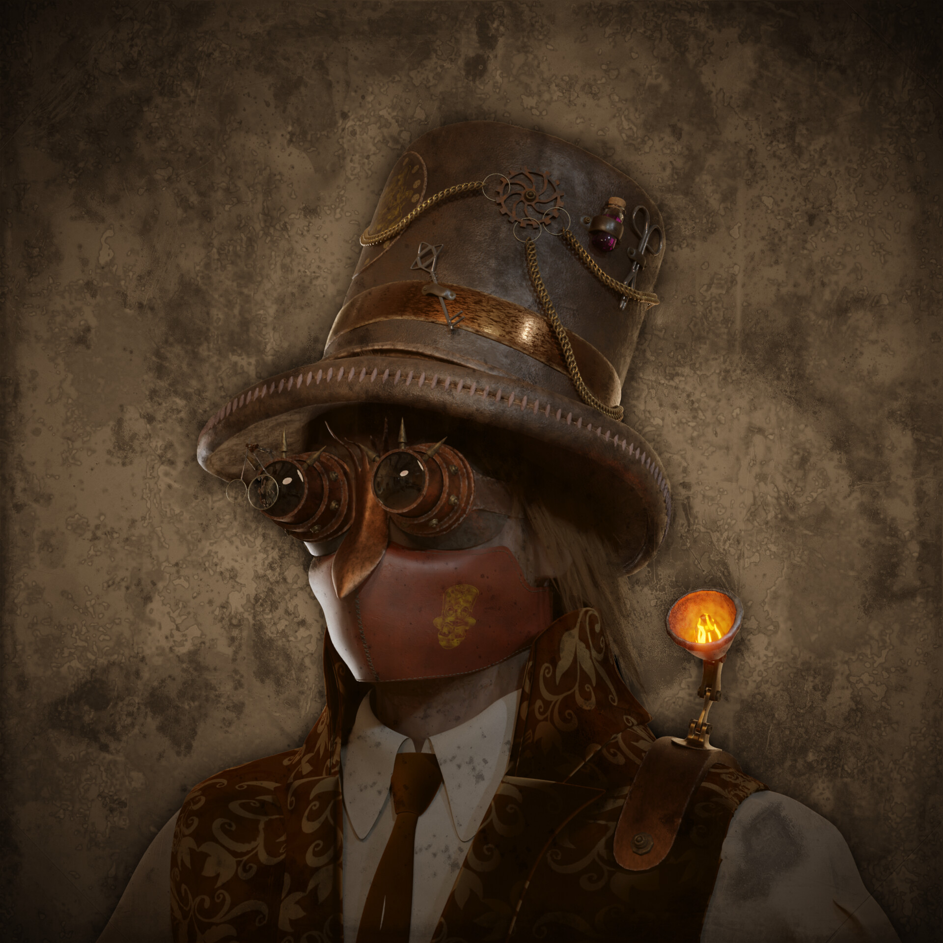 ArtStation - Steampunk with facemask