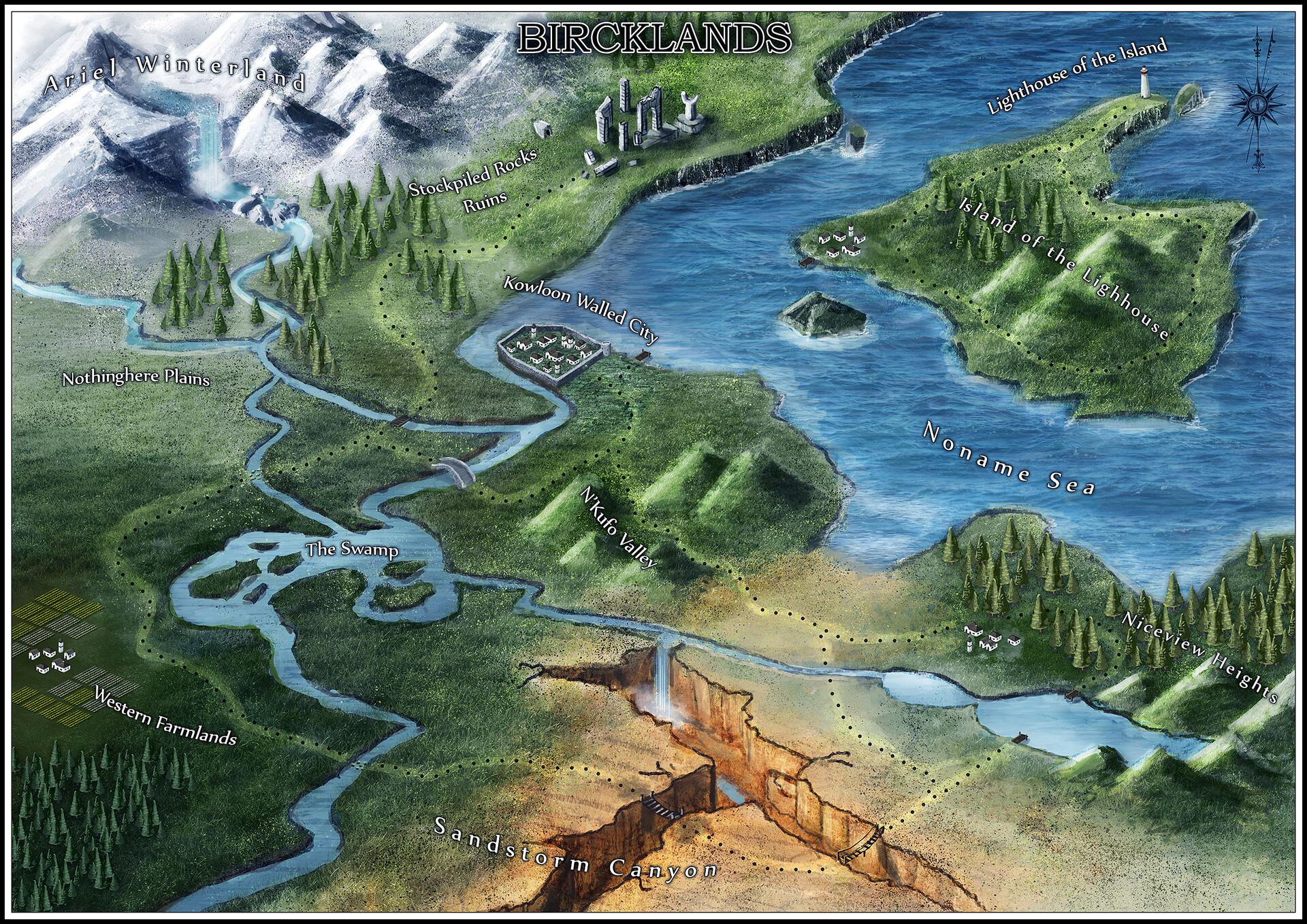ArtStation - RPG Map