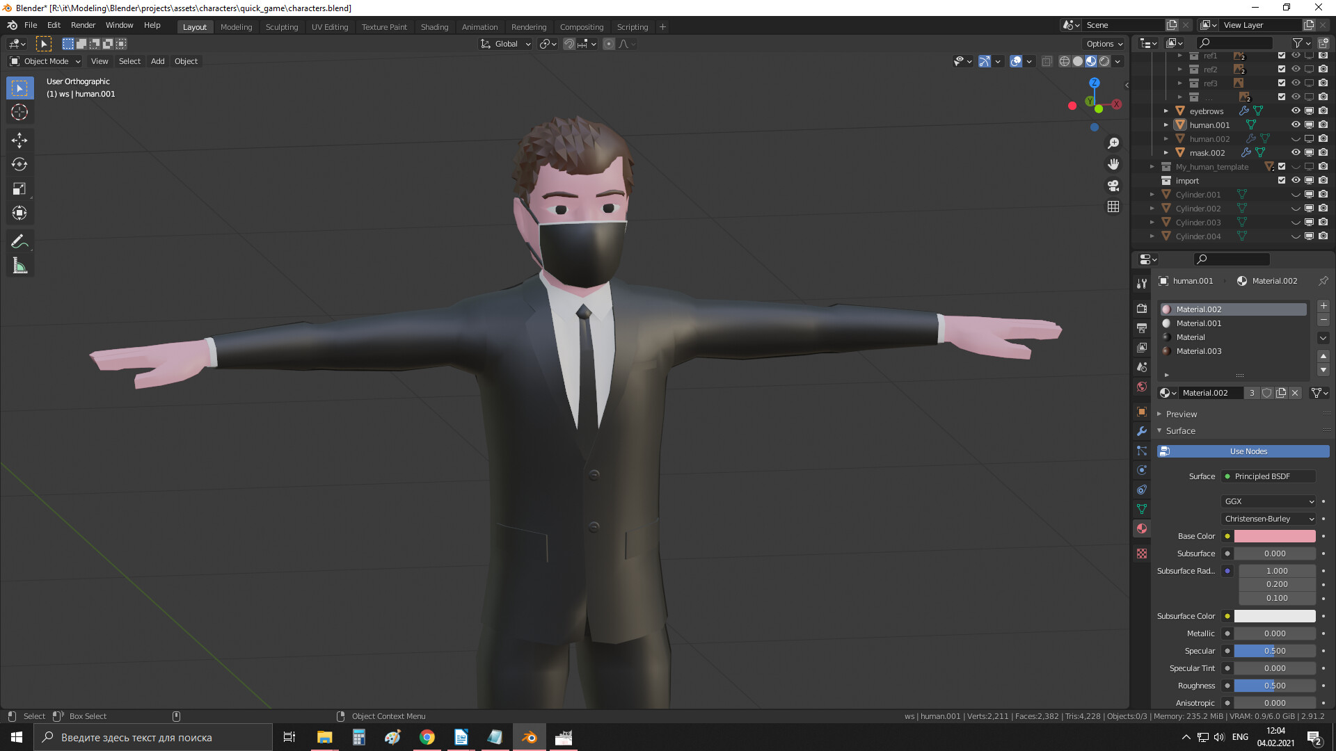 ArtStation - low poly character (wip)