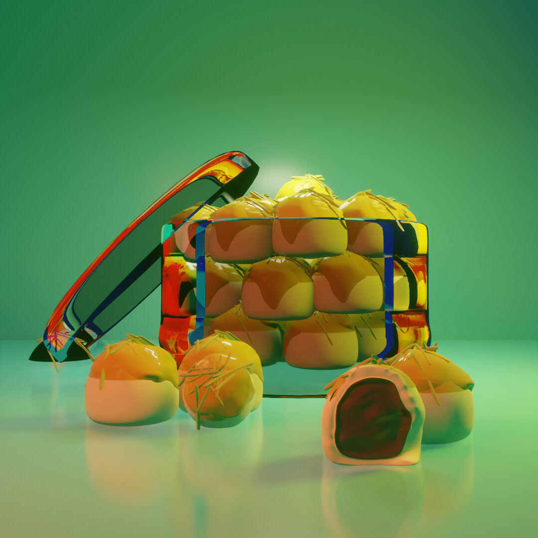 Shinta Kusuma - Kue Nastaar/Nastar 3D Modeling