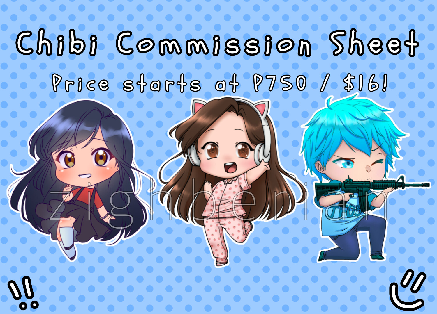 ArtStation - Chibi Commission Sheet