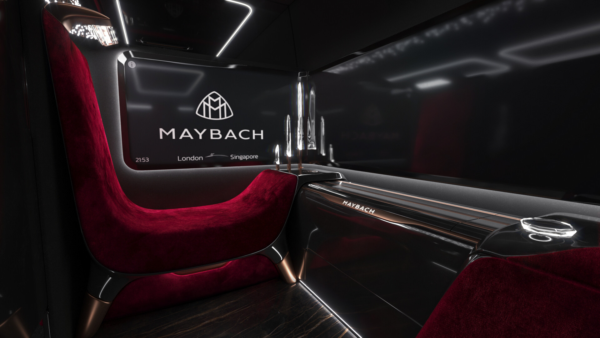 ArtStation - Mybach - Aircraft Interior