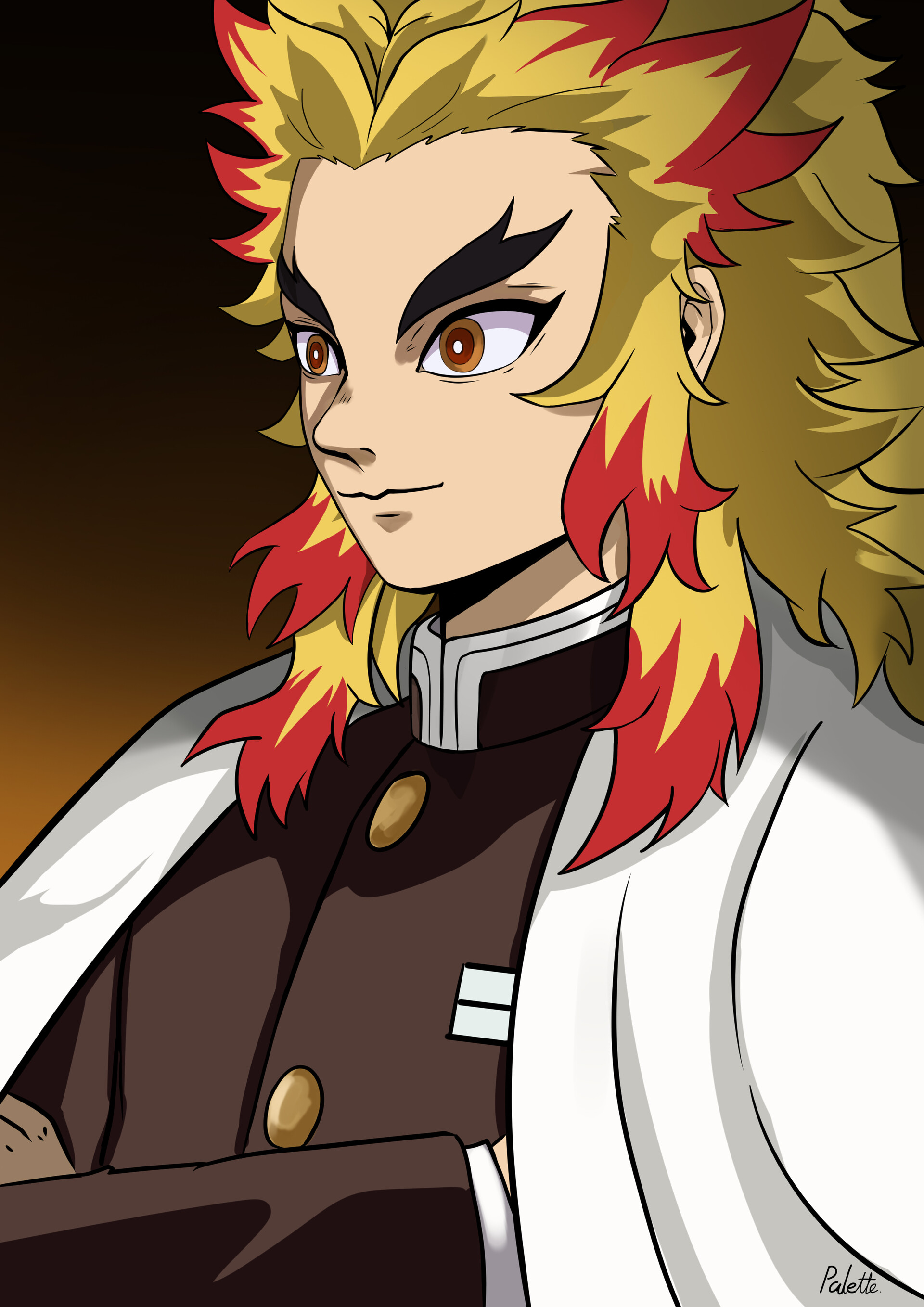 ArtStation - Rengoku Kyojuro - 煉獄杏寿郎