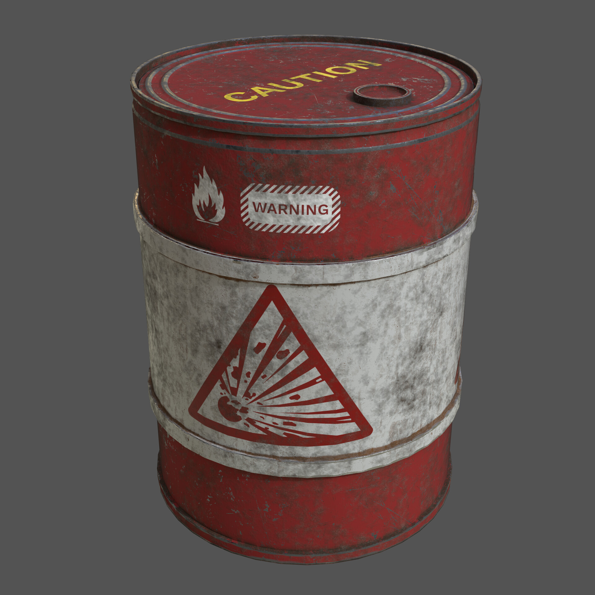 ArtStation - Explosive Barrel
