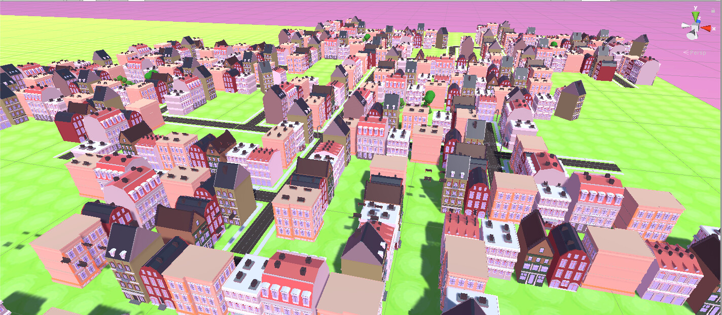 ArtStation - Low Poly Town