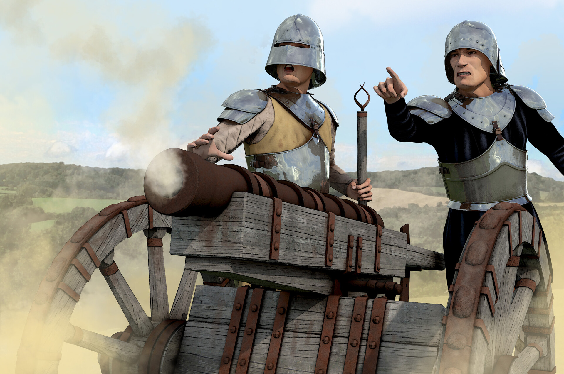 Loic Derrien - Cannon at the battle of Castillon
