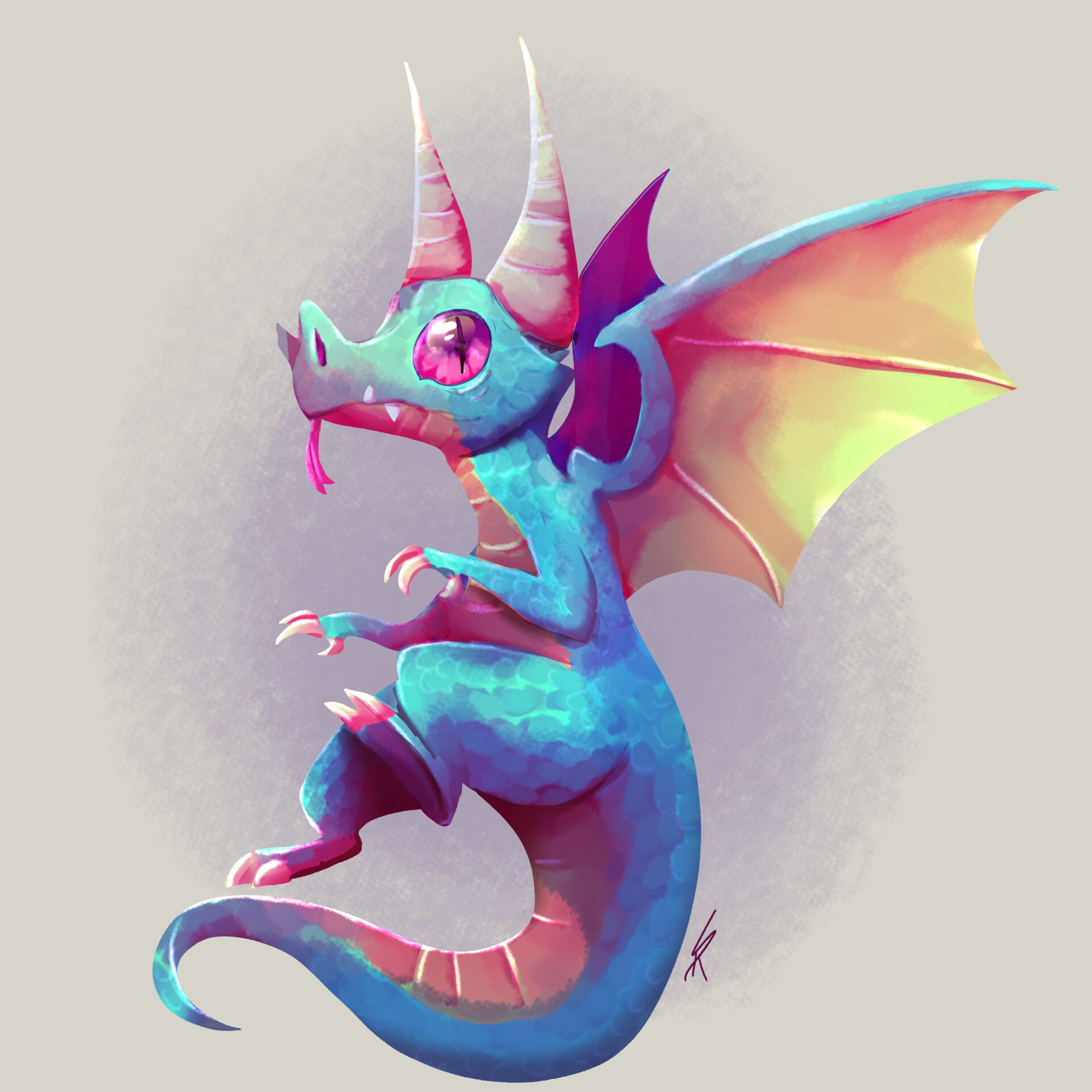 ArtStation - Cyan Dragon