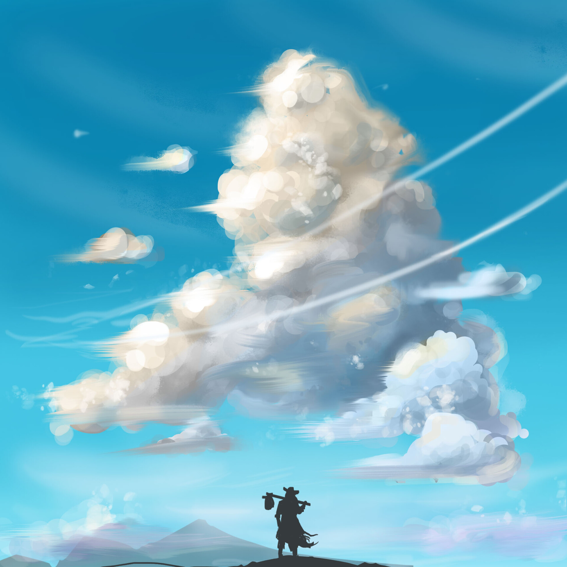 ArtStation - Magical Cloudy Landscape
