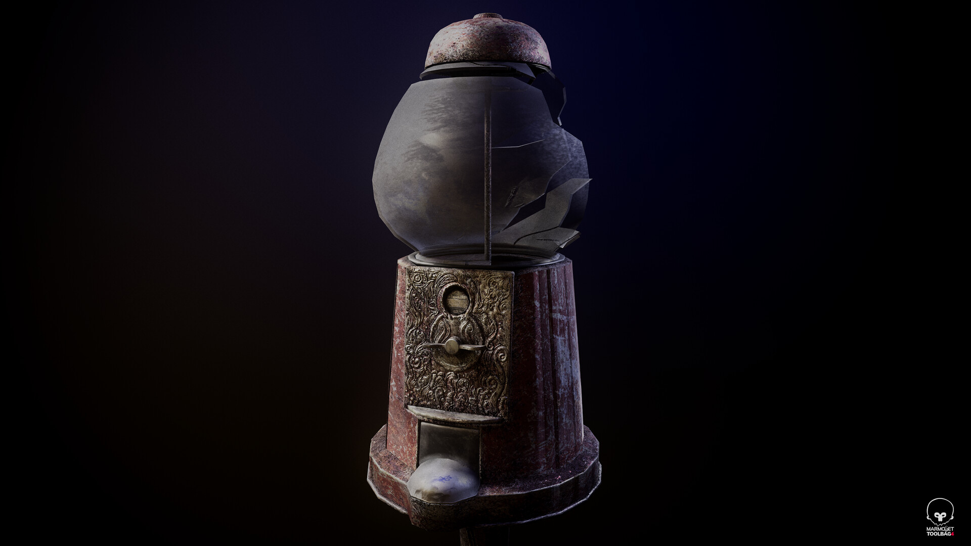 ArtStation - Damaged Gumball Machine
