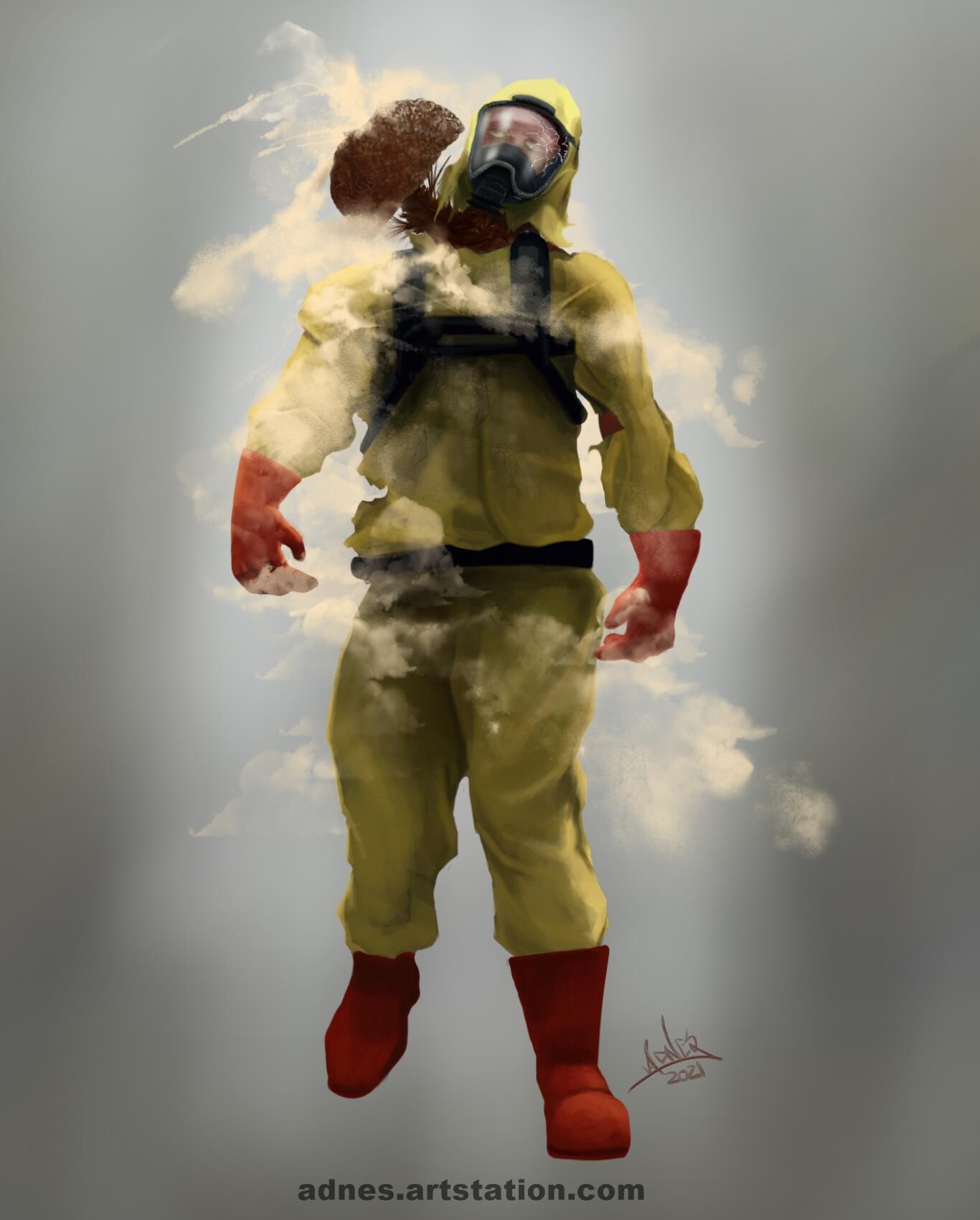 ArtStation - Smoking zombie