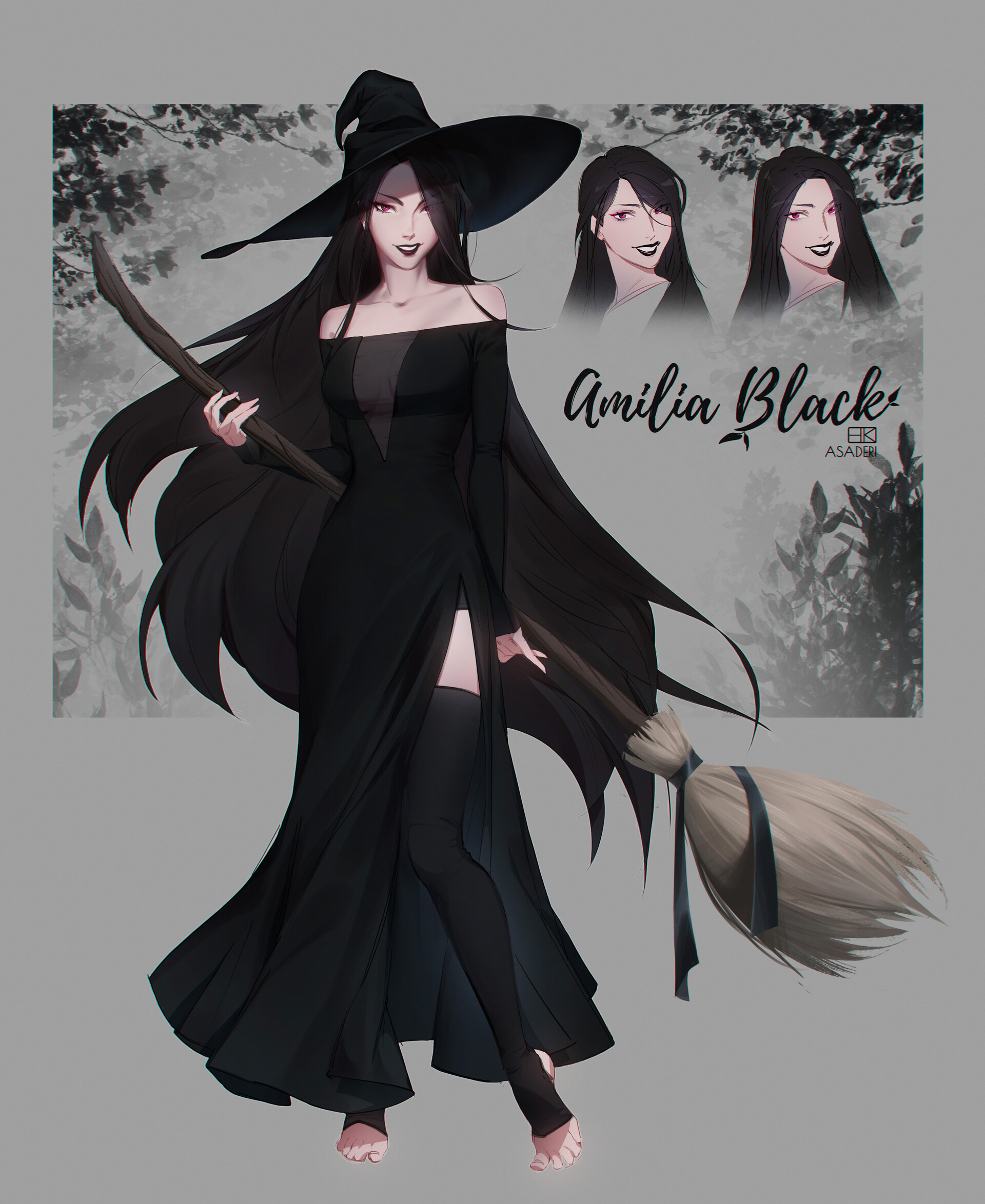 Amilia Black by Asaderi : r/ImaginaryWitches