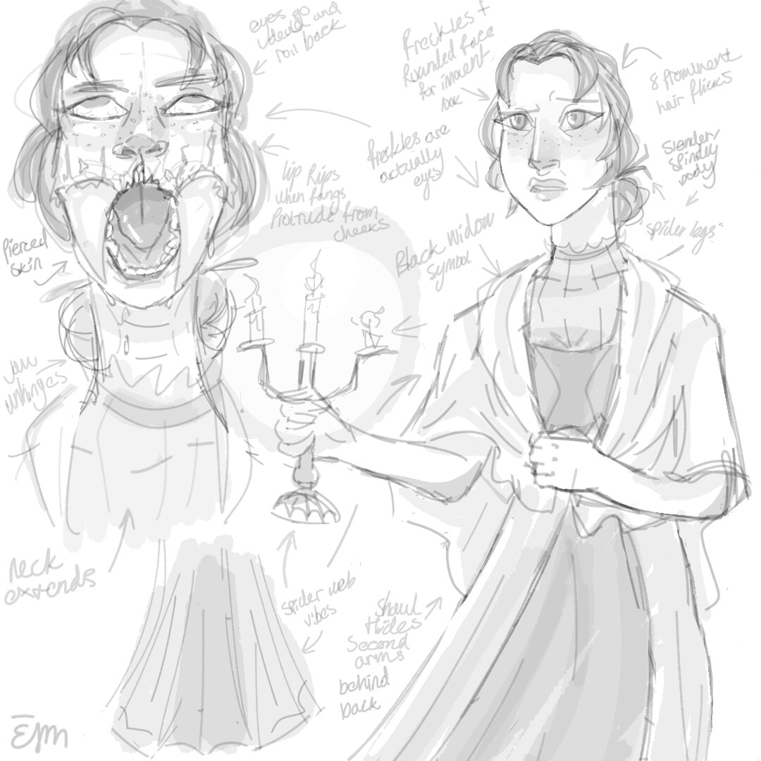 ArtStation - spider woman character design