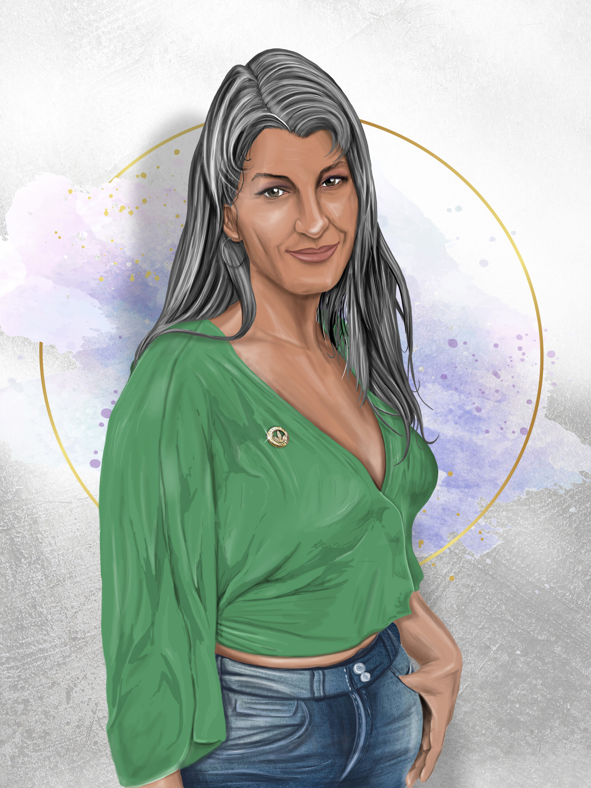 ArtStation - Strong woman portrait