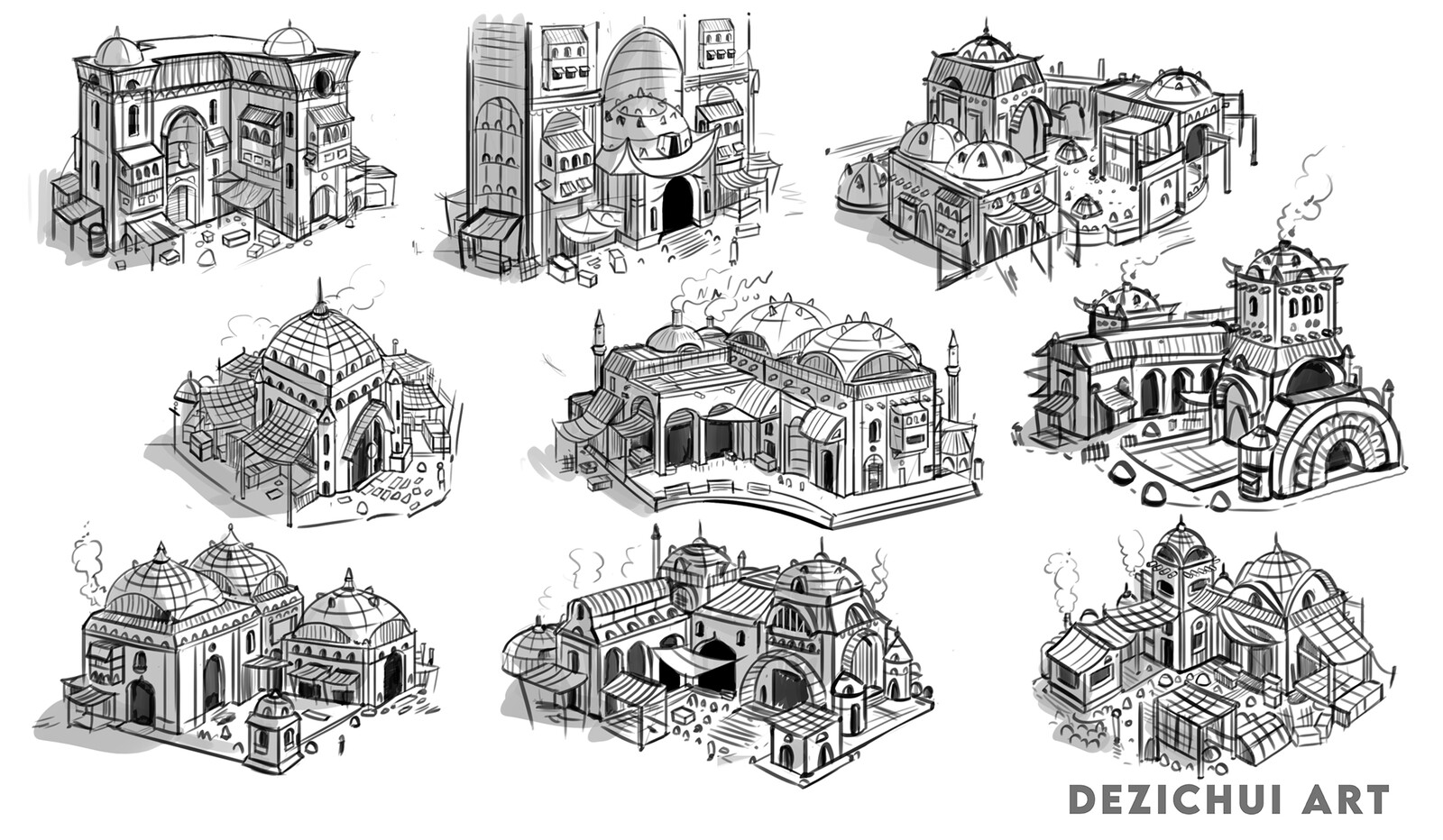 Dezi chui - Environment Concept Art Practice 1