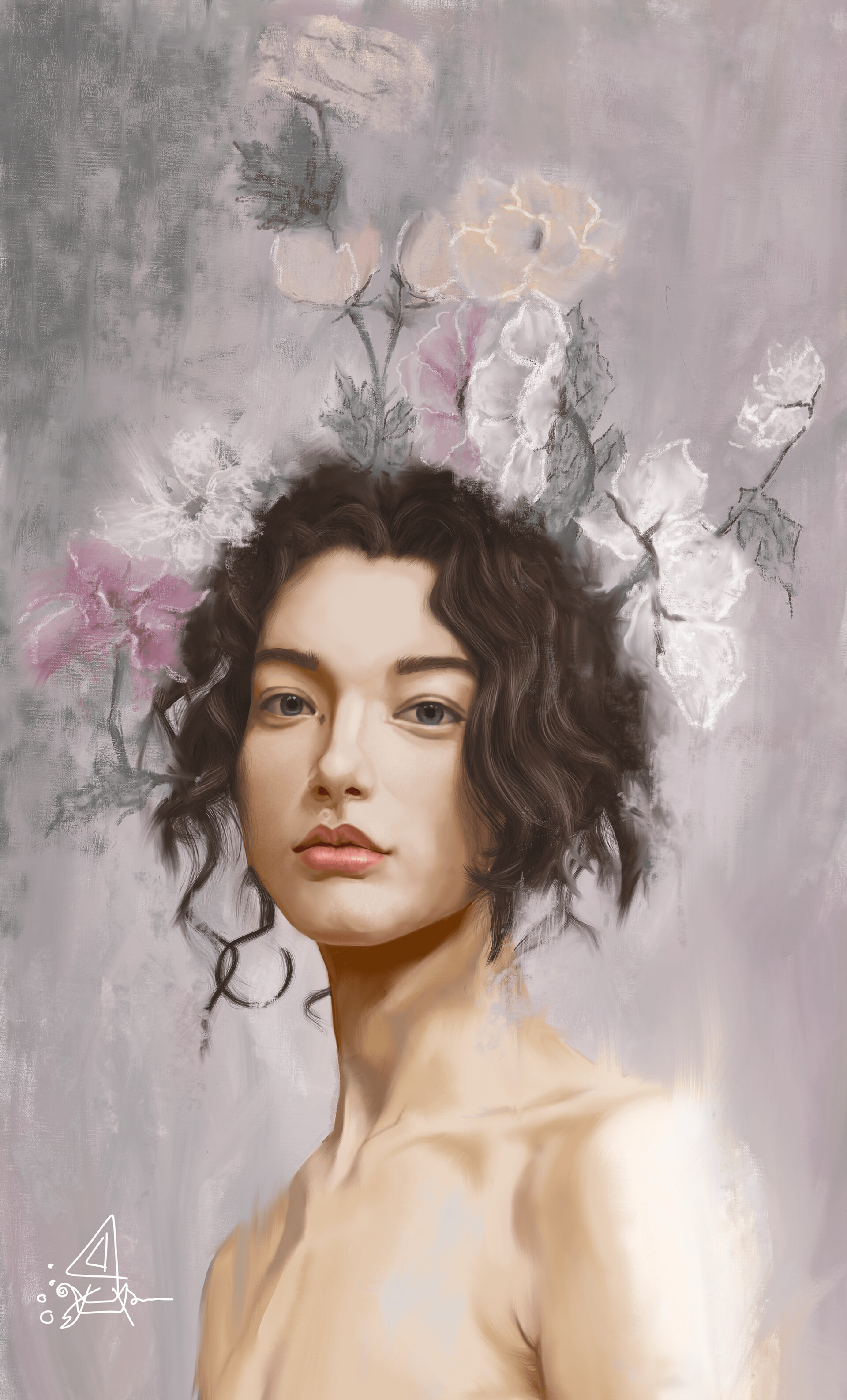 ArtStation - Portrait of Kate Moss