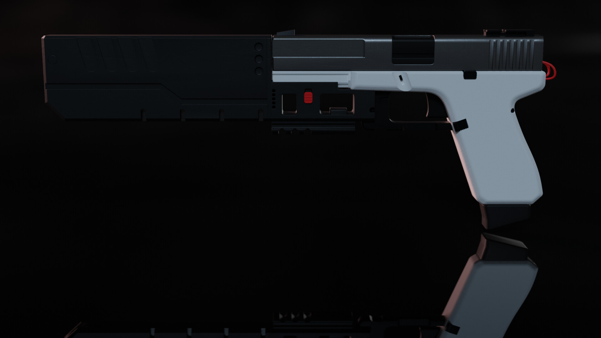 ArtStation - 3D modeling practice 001 / Gun