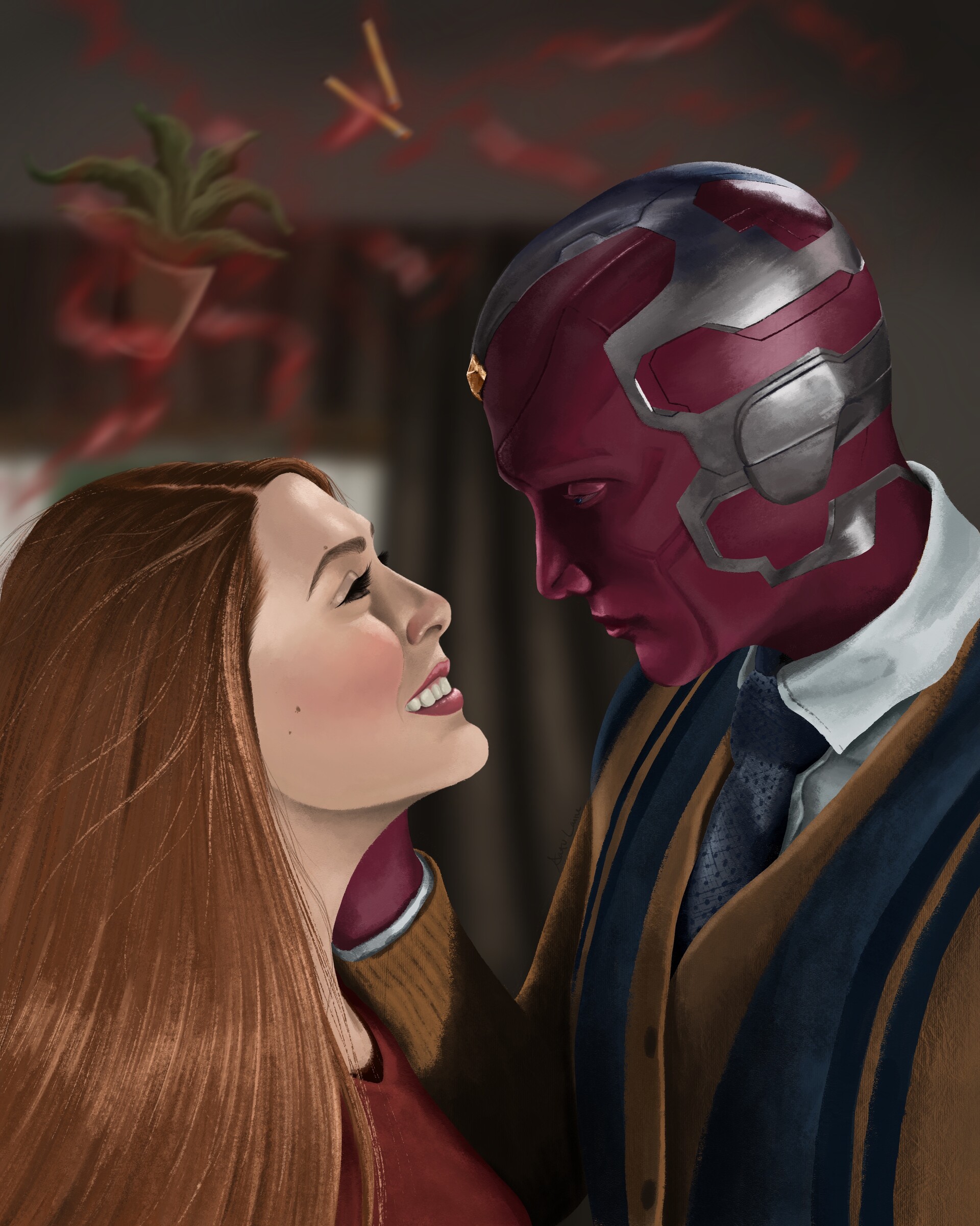 ArtStation - Wanda Maximoff and The Vision
