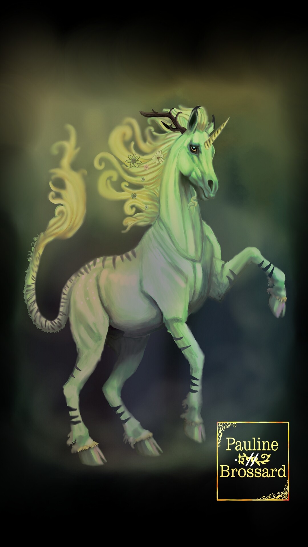 ArtStation - licorne verte