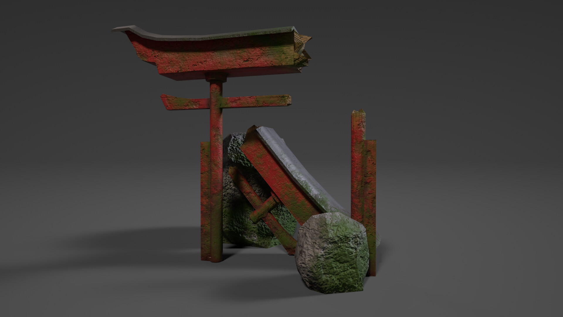 ArtStation - Broken Torri Gate - Failed Arch Project