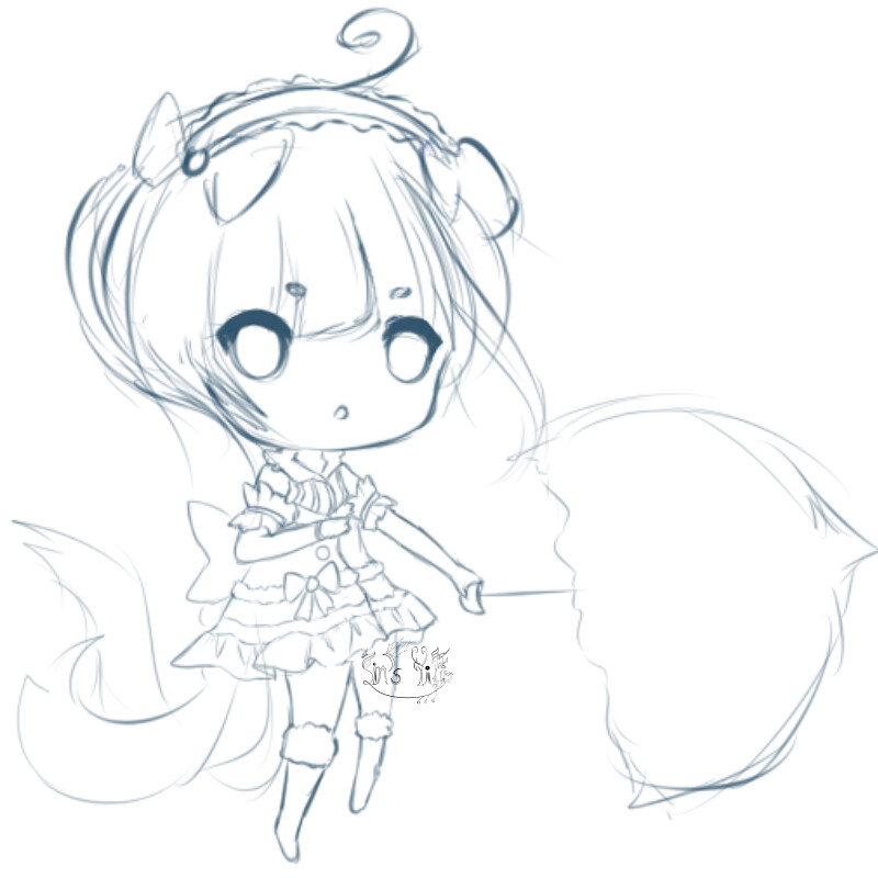 ArtStation - Chibi sketch