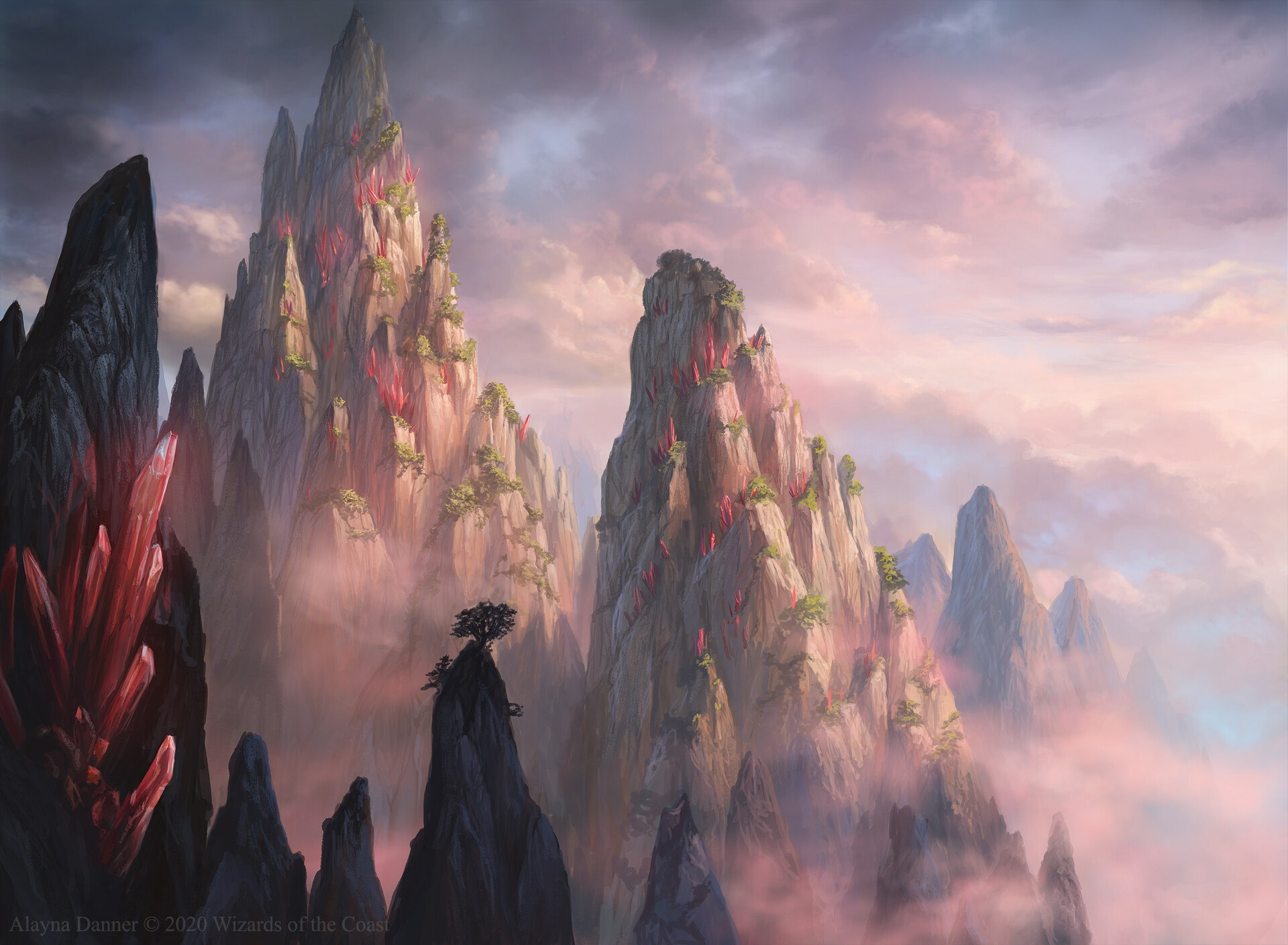 ArtStation - Mountain from Magic: The Gathering Ikoria