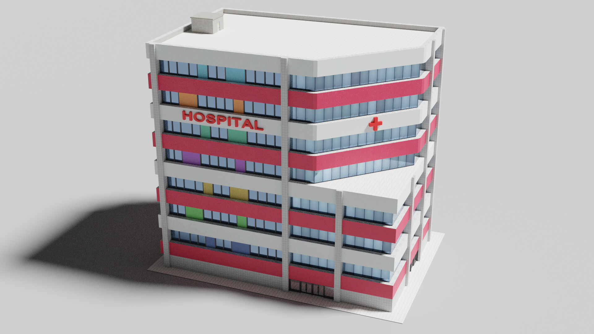 ArtStation - Small Hospital building.