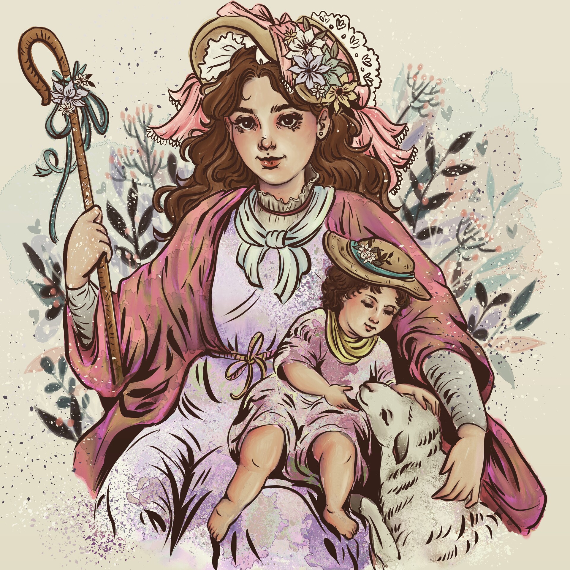 ArtStation - Commission "Divina Pastora"