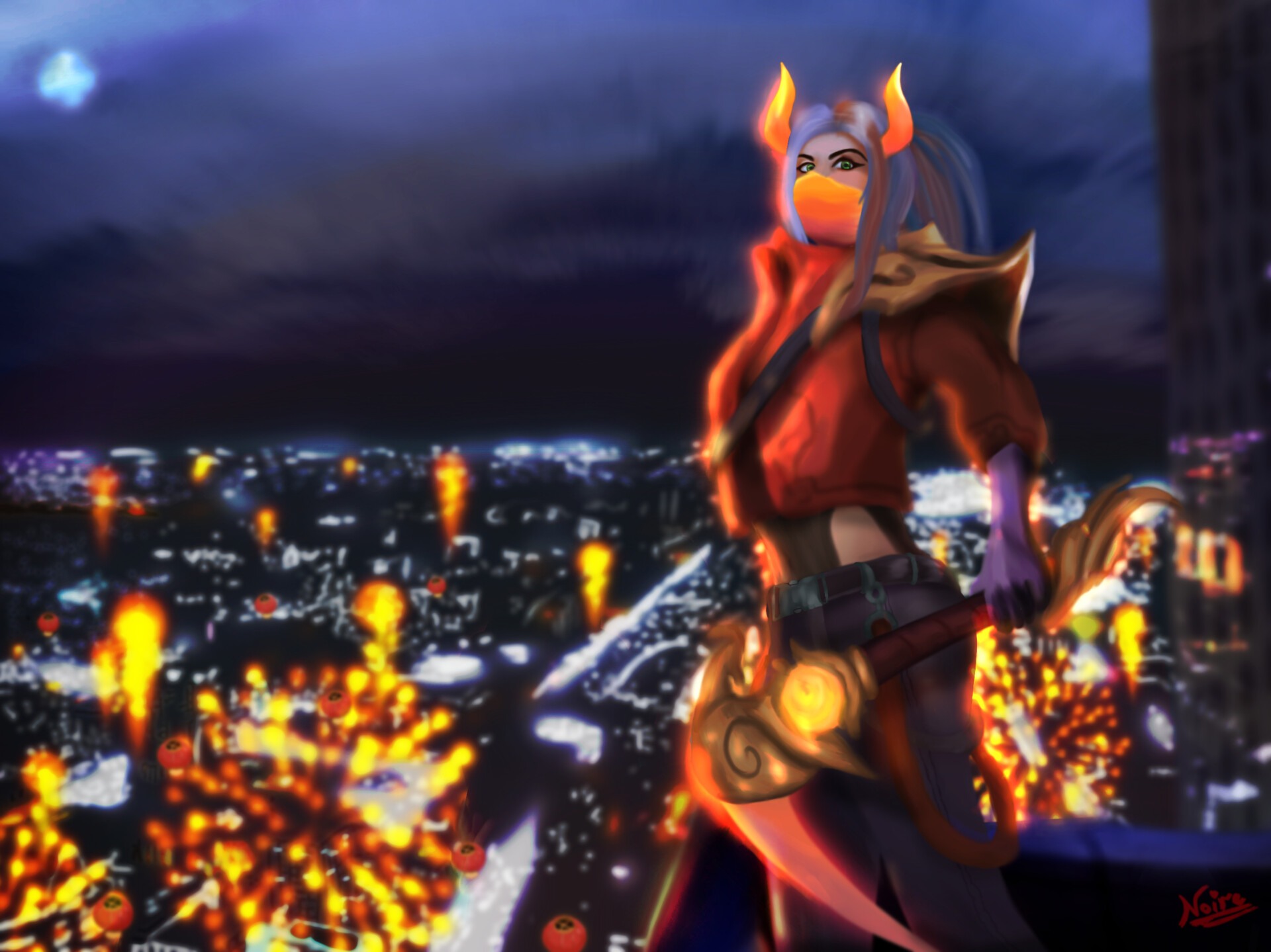 ArtStation - Lunar Beast Akali