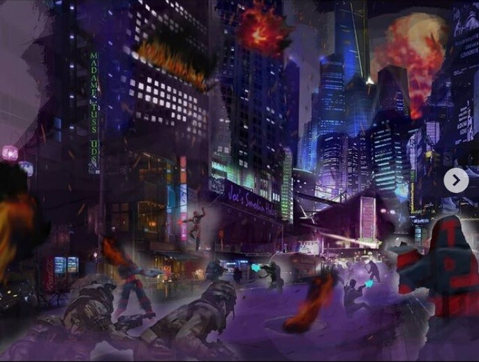 ArtStation - Proxy District Photobash Concept Art