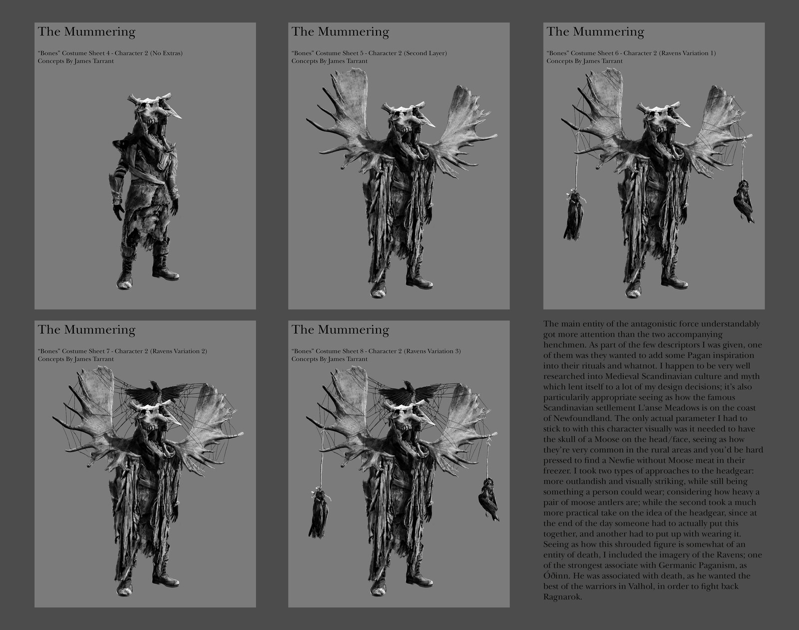 James Tarrant - The Mummering Short Film Character Concepts