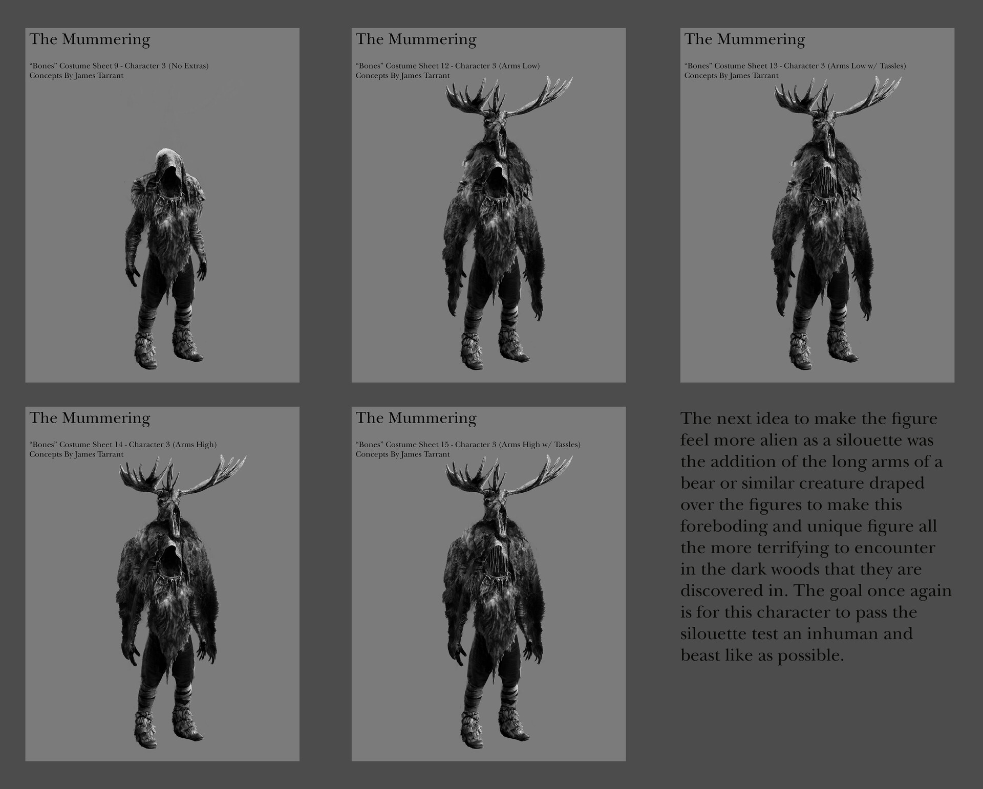 James Tarrant - The Mummering Short Film Character Concepts