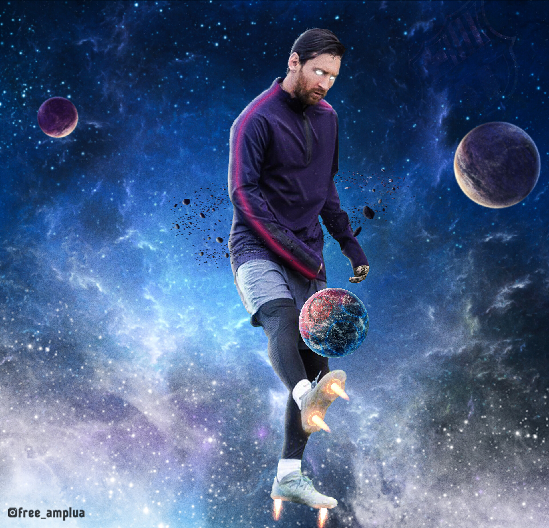 ArtStation - Messi is from another galaxy