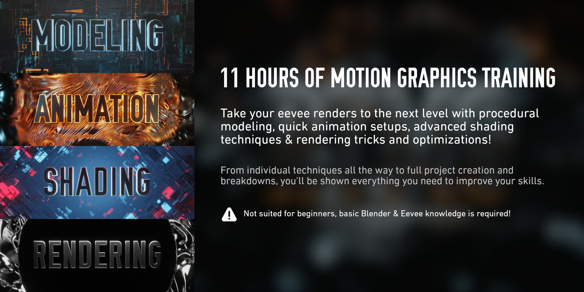 Wingfox workshop - Real Time Motion Graphics (RTMG) with Blender