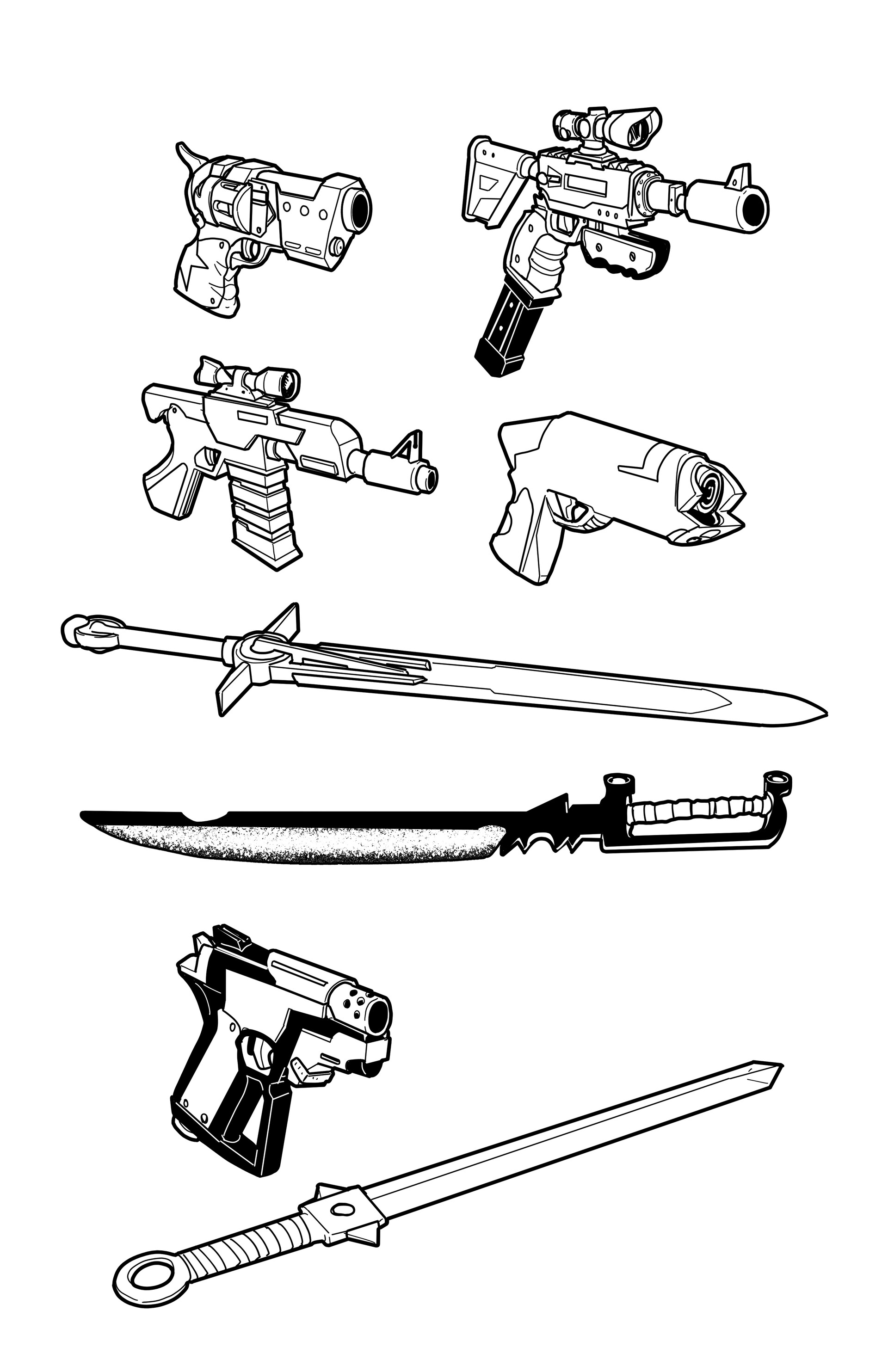 fortnite coloring pages guns
