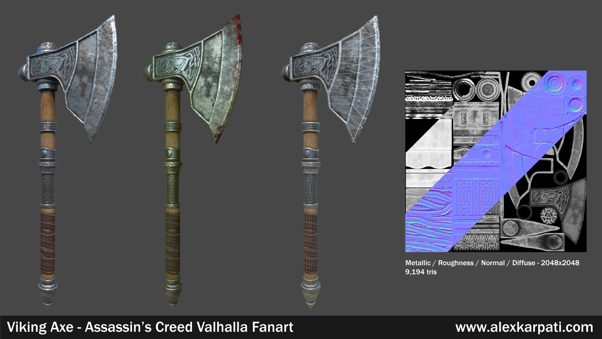 Alex Karpati - 2D/3D Artist - Viking Axe