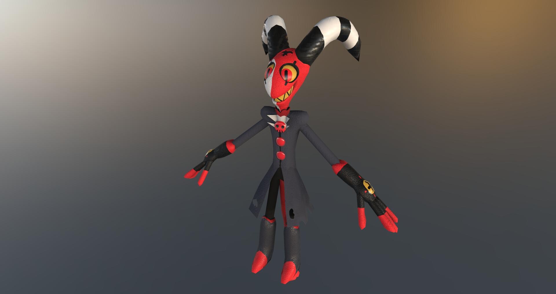 Helluva Boss Blitzo 3d Model
