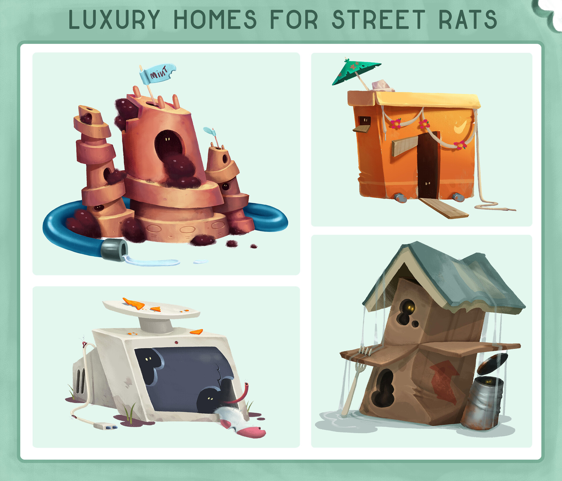 ArtStation - Luxury Homes for Street Rats