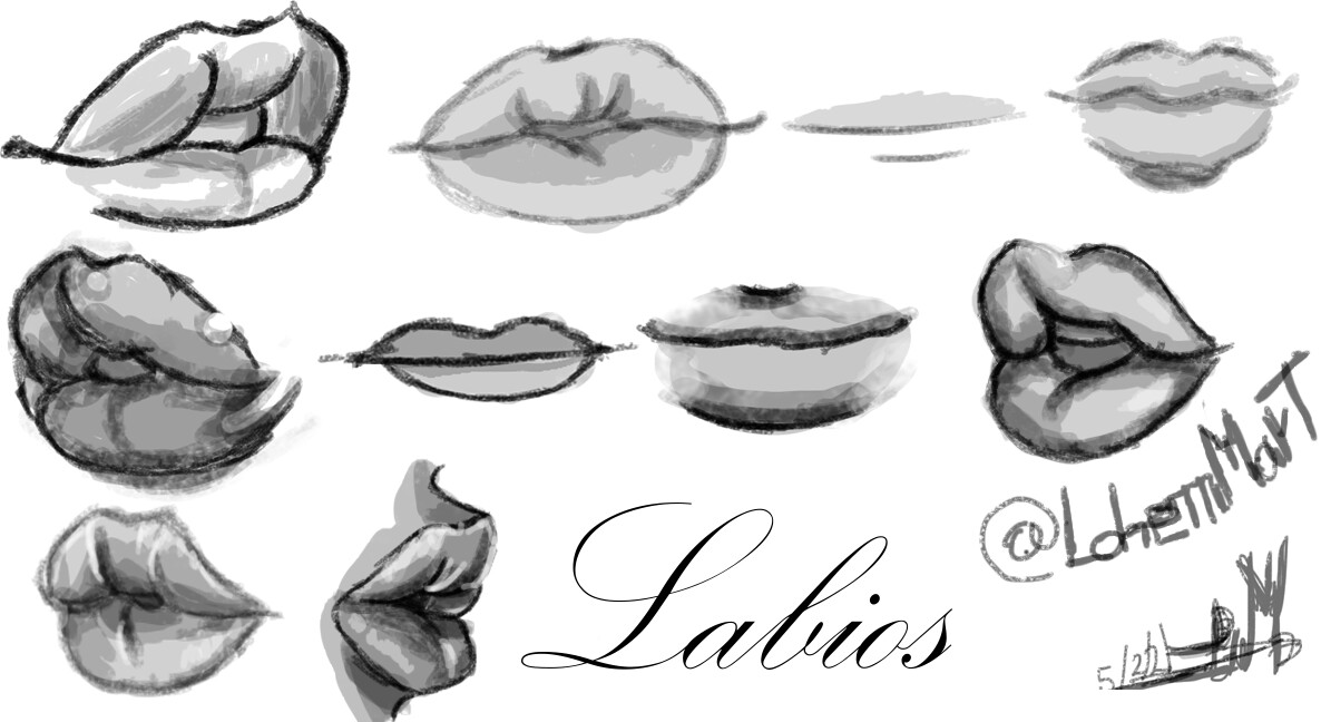 ArtStation - lip practice