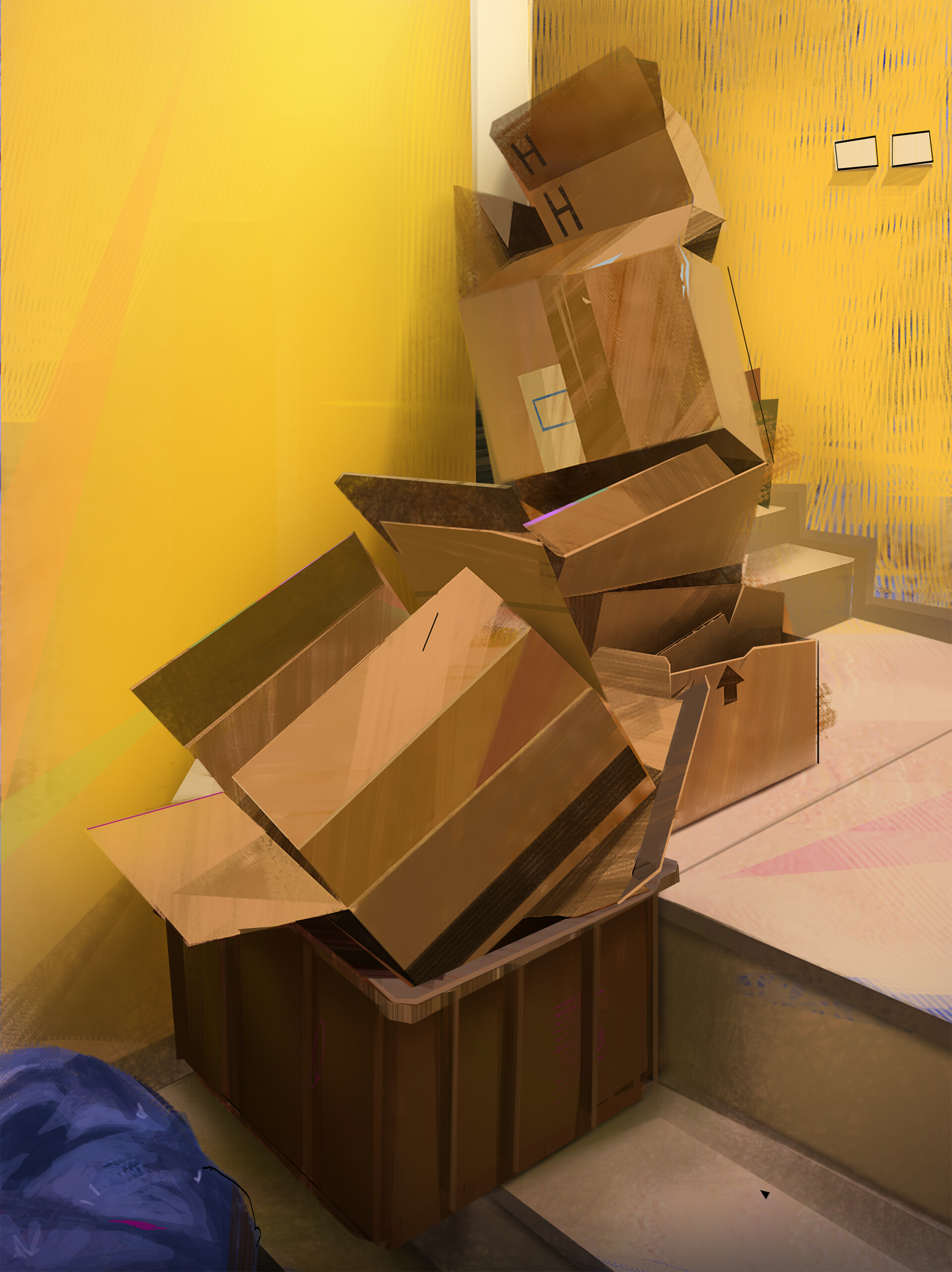ArtStation - Cardboard boxes