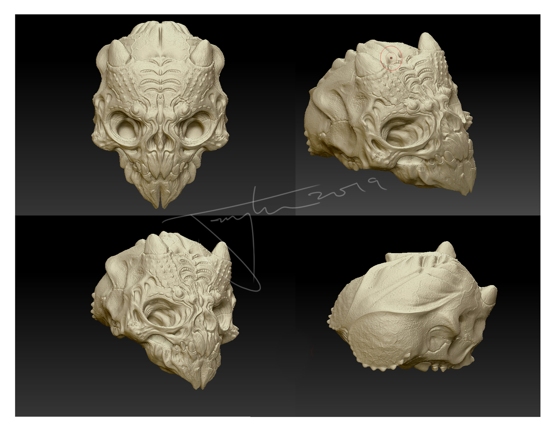 ArtStation - Alien Skulls 2019