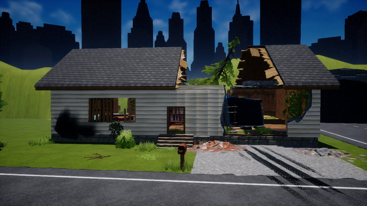 ArtStation - Wrecked House - Apocalypse