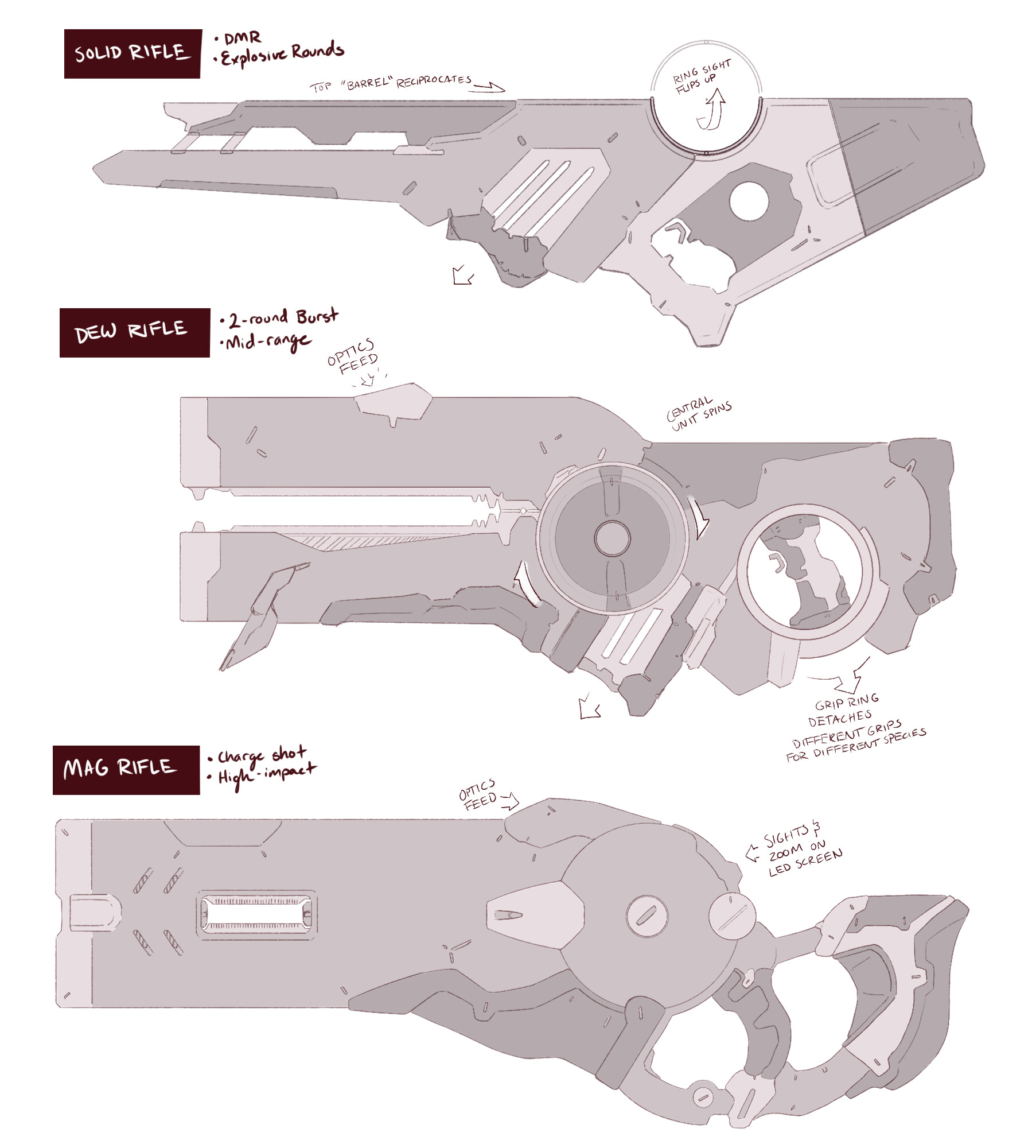 ArtStation - Alien Weapon Concepts