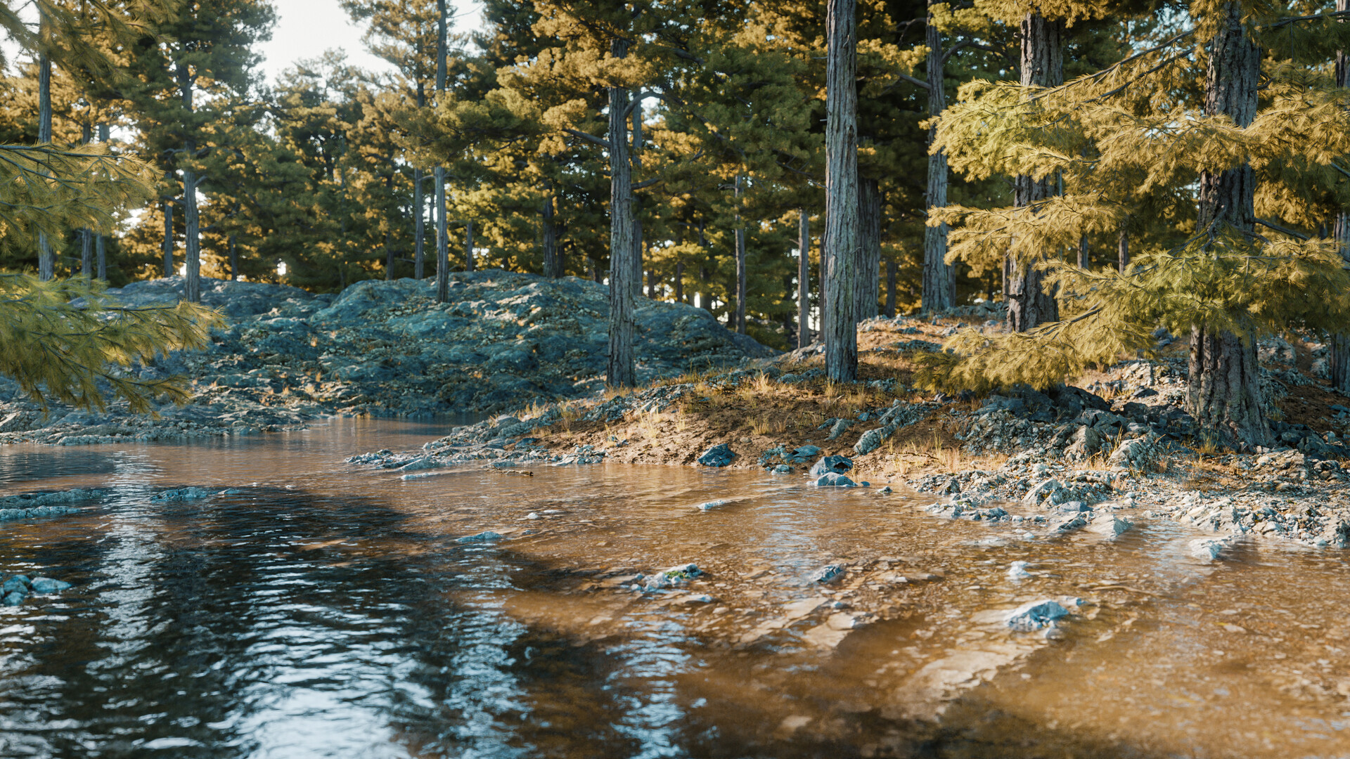 ArtStation - Riverside Rocks
