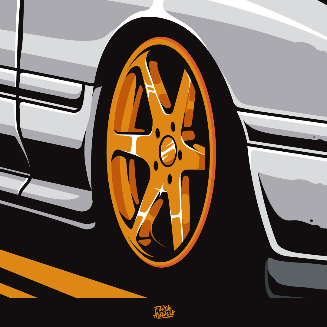 Flvsh Artwork - Initial D Artwork