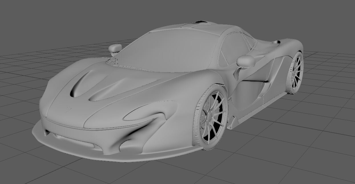 ArtStation - McLaren P1 grey model