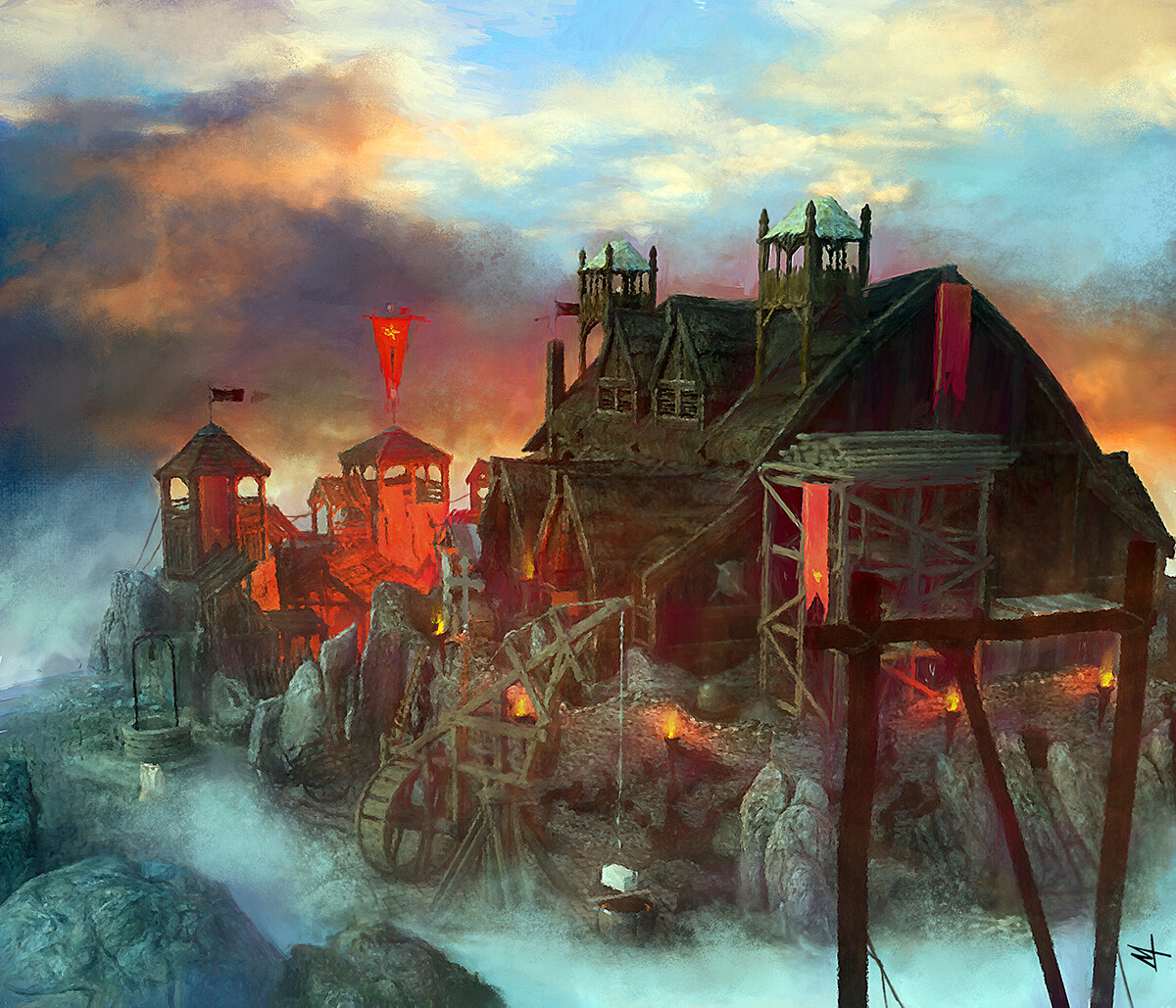 ArtStation - Medieval Scene