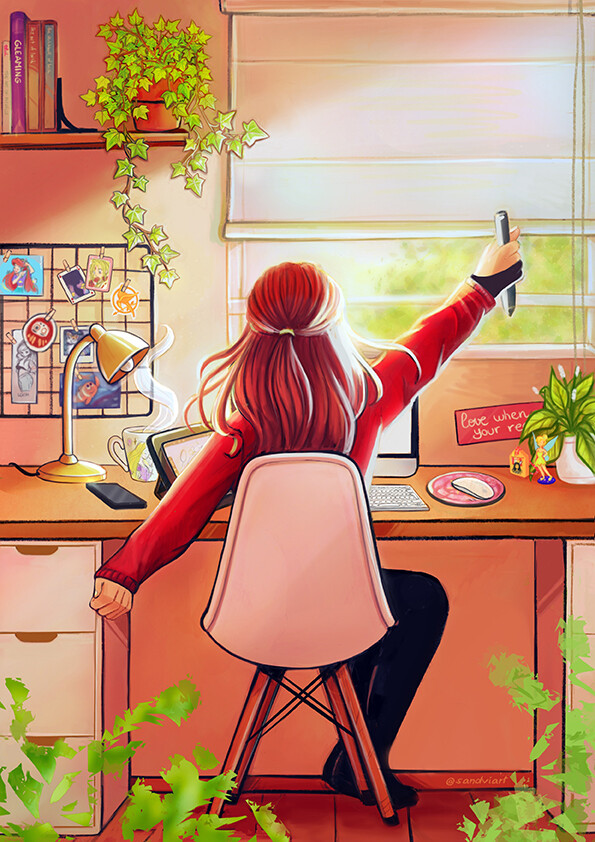 ArtStation - Drawing in the evening